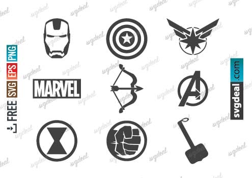 √ 14 Marvel SVG Files For Your Crafting Project - Free SVG Files