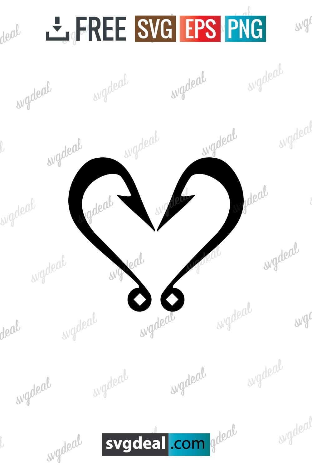 Free Fishing Hook Svg - SVGDeal.com