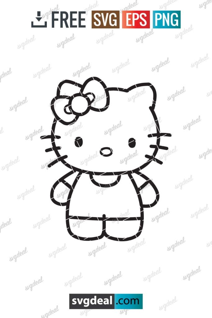 Free Hello Kitty Svg Free - SVGDeal.com