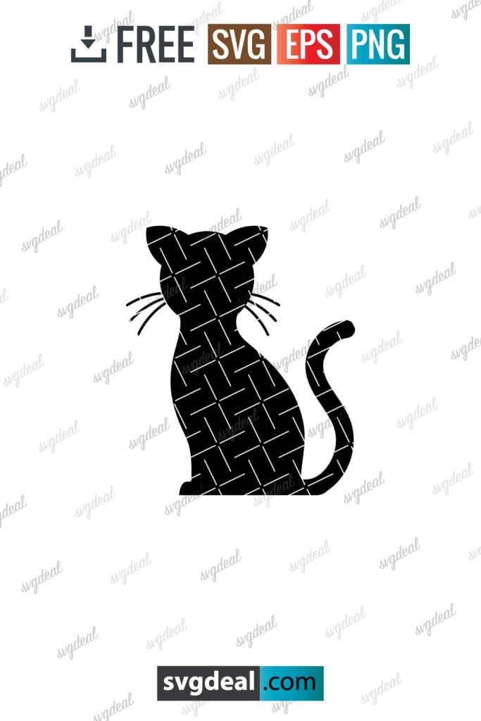 Free Black Cat Svg - SVGDeal.com