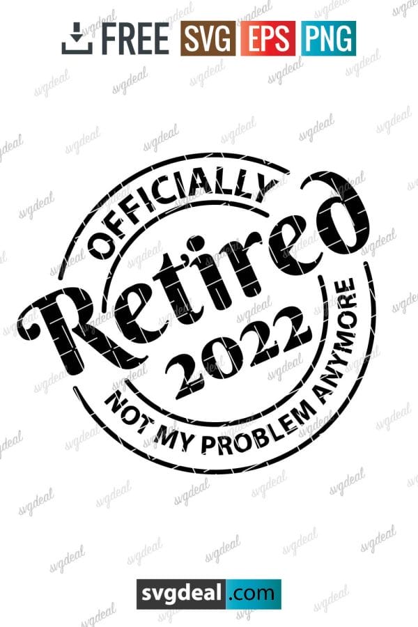 Free Officially Retired SVG - SVGDeal.com Free Officially Retired SVG - SVGDeal.com