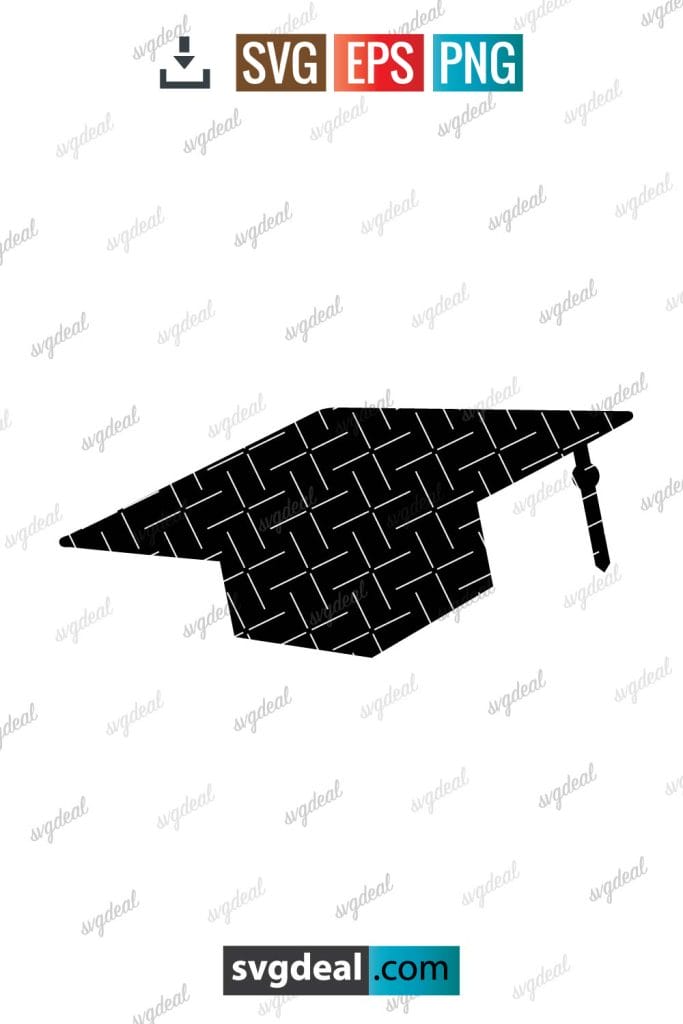 Free Graduation Cap SVG - SVGDeal.com