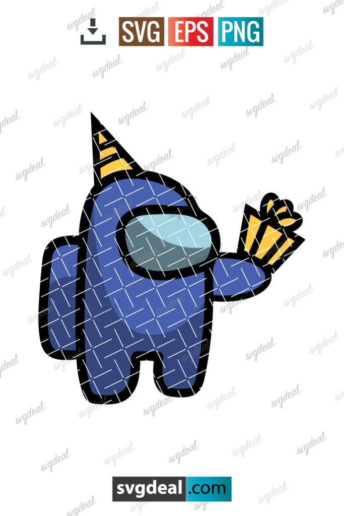 Free Among Us Birthday Svg - SVGDeal.com