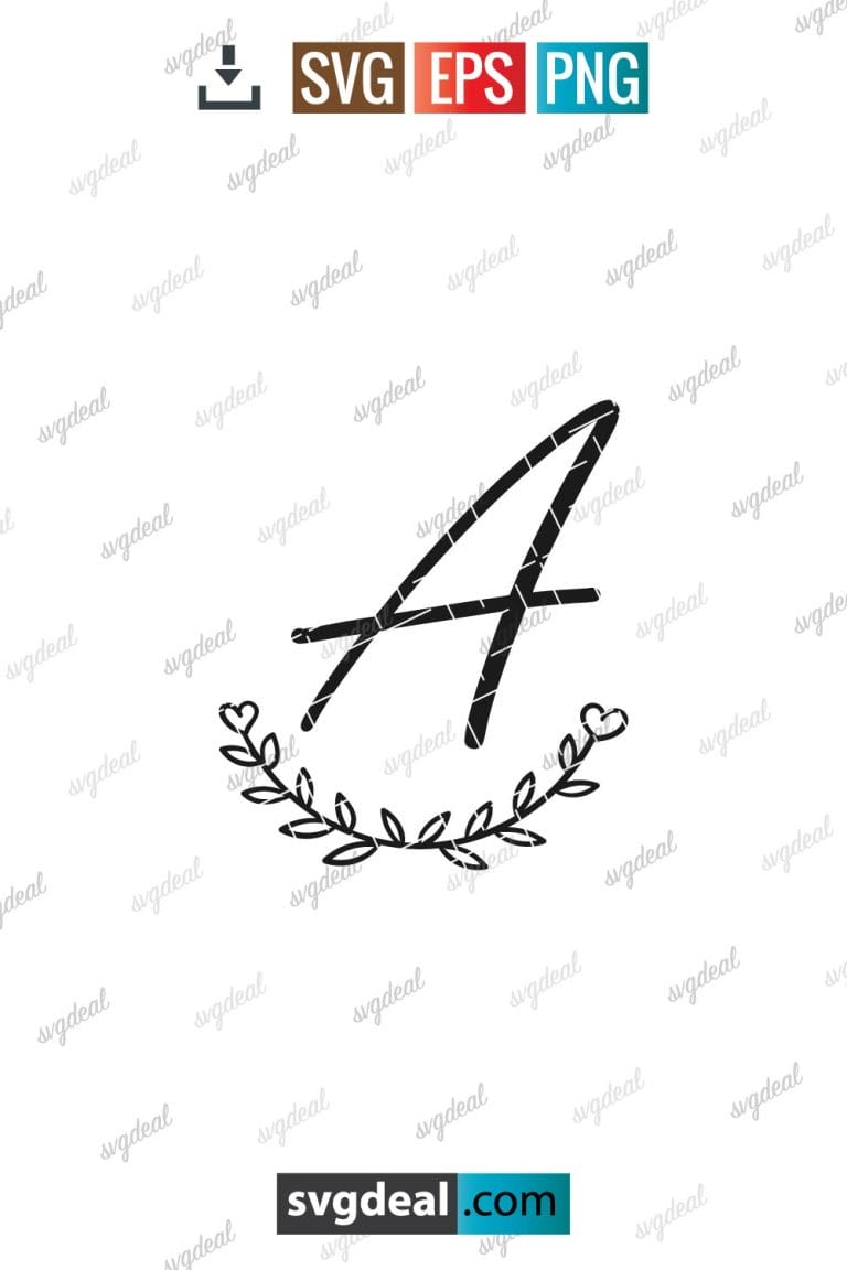 Free Letter A Monogram Svg - SVGDeal.com