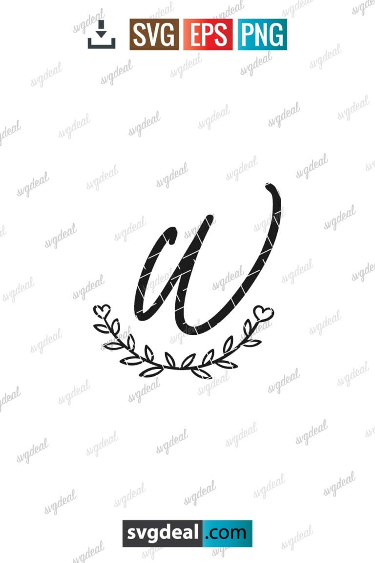 Free Letter W Monogram Svg - SVGDeal.com