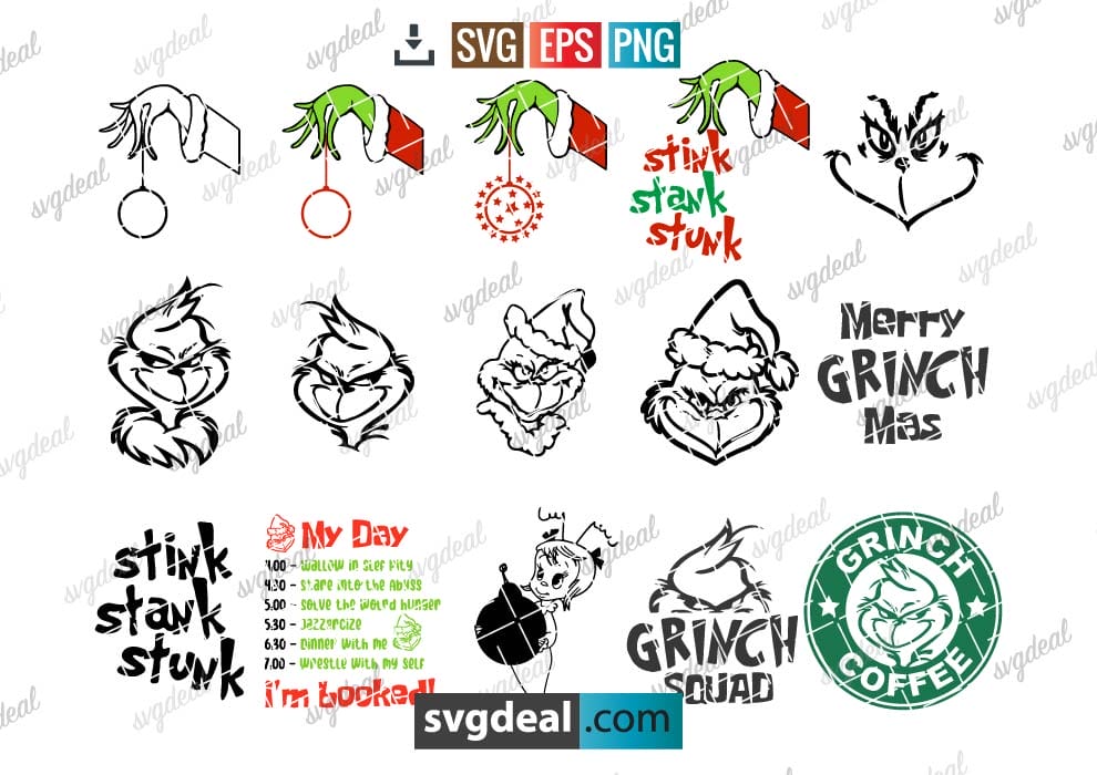 √ 15 Free Grinch SVG Files For Your Cutting Machine - Free SVG Files
