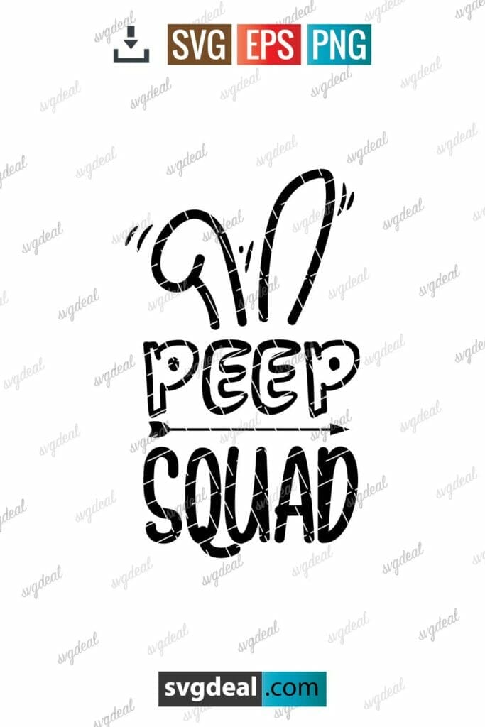 Free Peep Squad Svg - SVGDeal.com