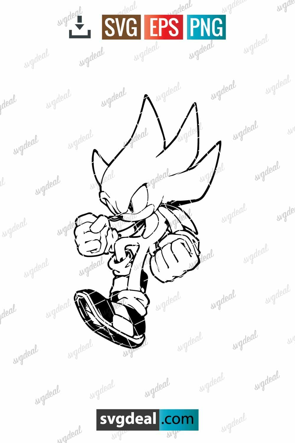 Free Super Sonic Svg - SVGDeal.com