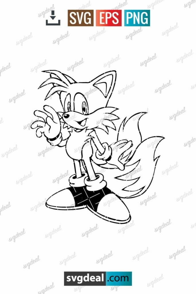 Free Tails Sonic Svg - SVGDeal.com