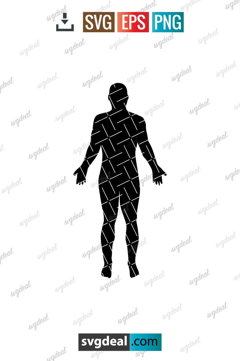 Free Body Silhouette - SVGDeal.com