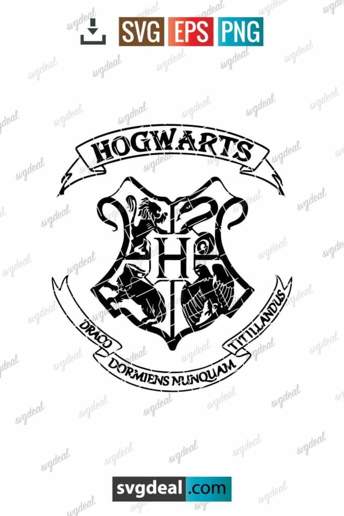 Free Hogwarts Crest Svg - SVGDeal.com